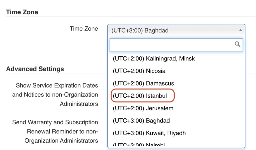 InControl - Istanbul incorrect time zone - InControl - Peplink Community