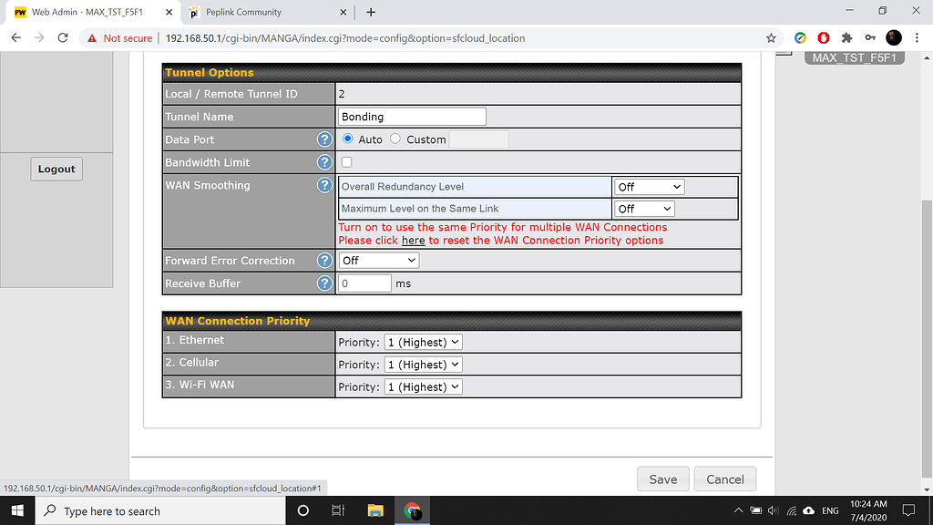 Setting up speedfusion cloud profiles - Pepwave MAX - Peplink Community