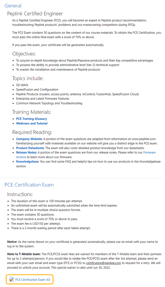 How to take Peplink Certified Engineer PCE Exam 4.0 - Tips and Tricks - Peplink Community
