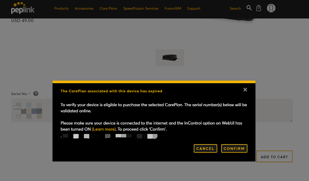 FAQ: Instant Check of CarePlan Renewal - Announcements - Peplink Community