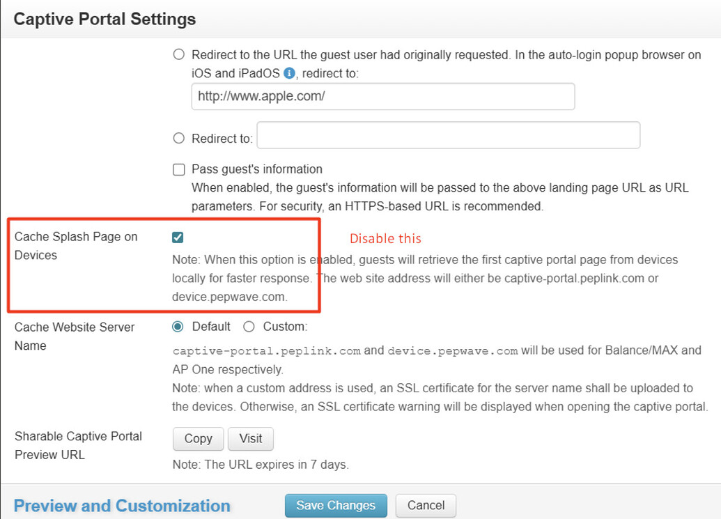 Issue with Captive Portal - Product Discussion - Peplink Community