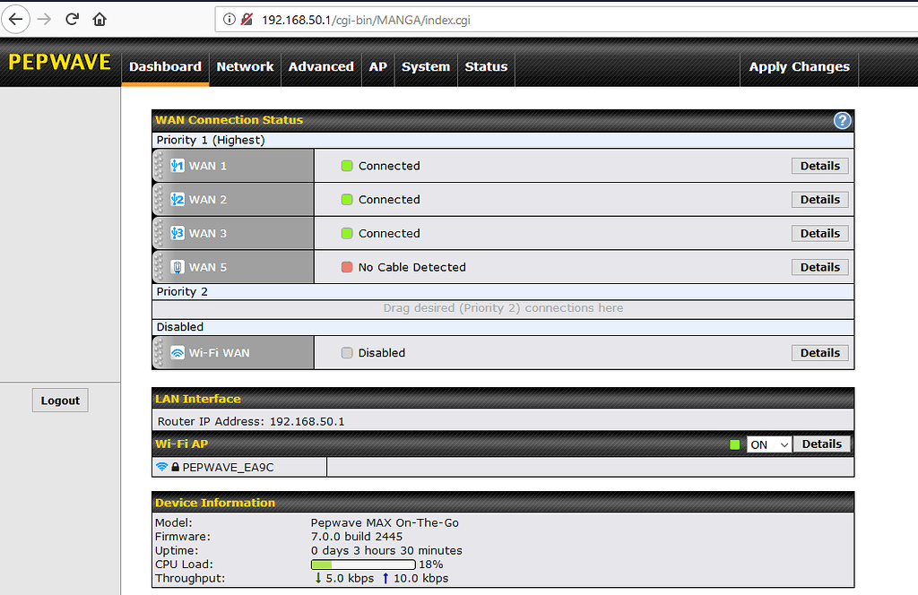 Link aggregation in Max On The Go - Pepwave MAX - Peplink Community
