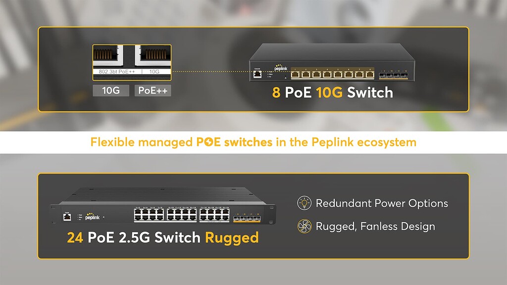 Two New Additions to Our PoE Switch Lineup! - Announcements - Peplink ...
