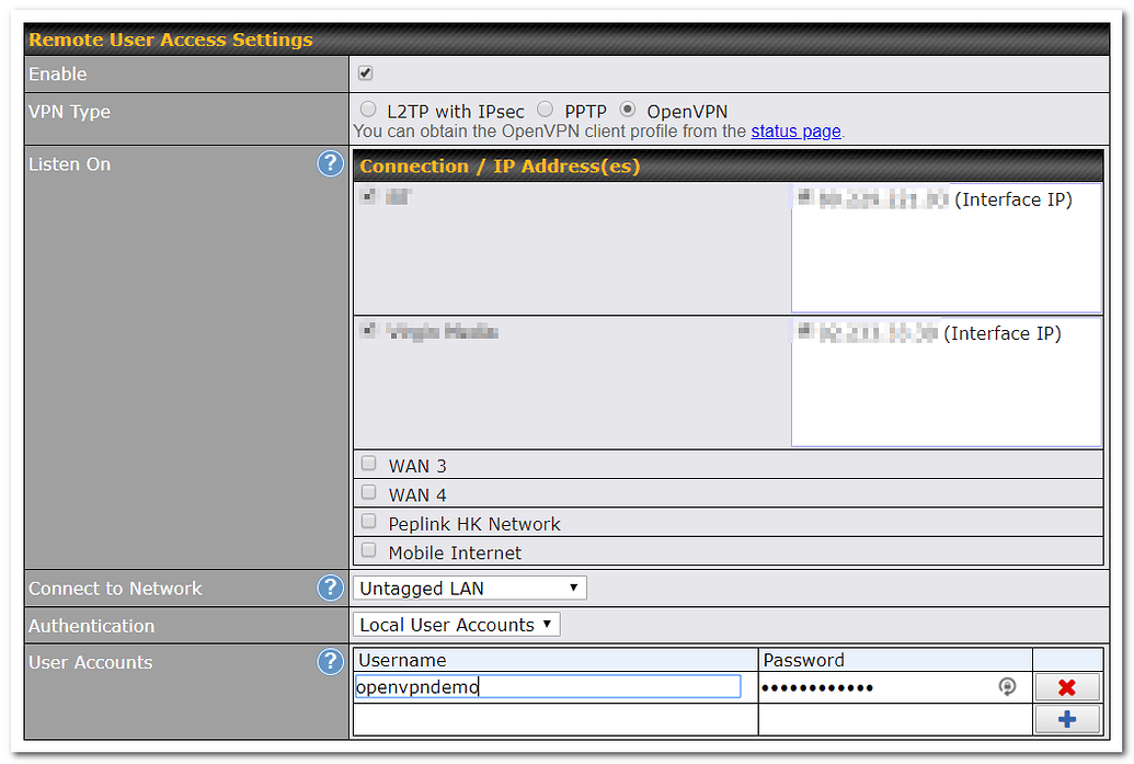 Configure Remote User Access using OpenVPN - Tips and Tricks - Peplink Community