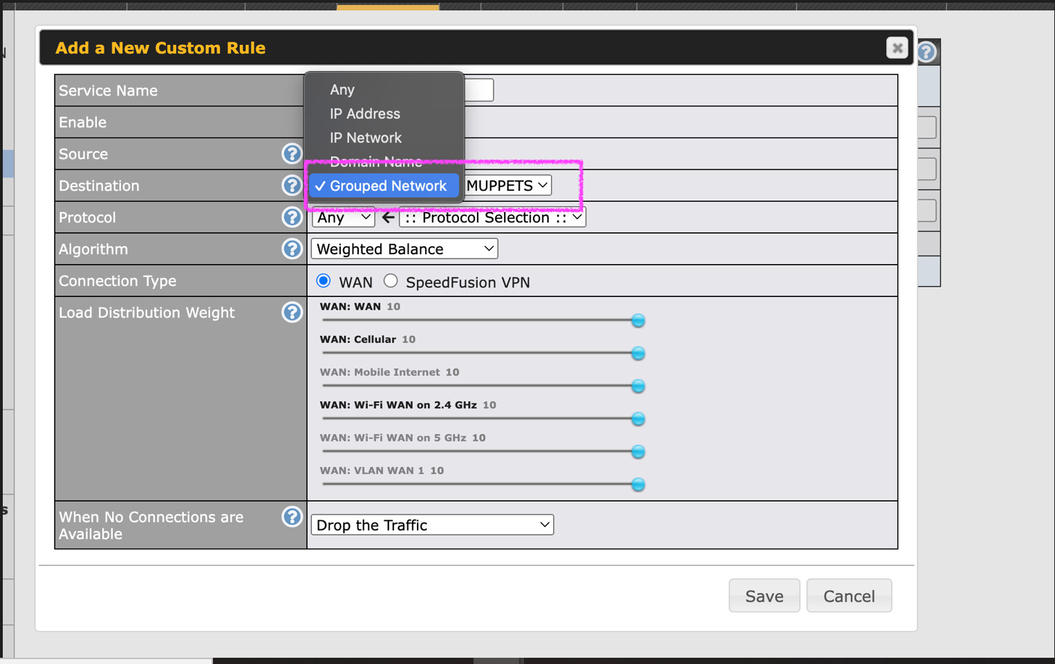 Adding Grouped Networks to QoS - Feature Requests - Peplink Community