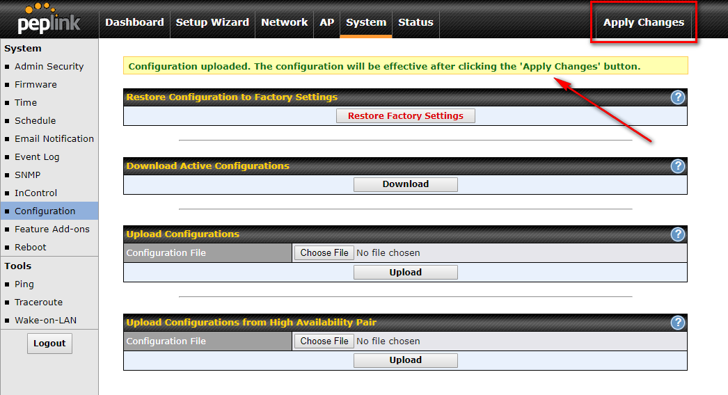 I have lost my password, but I have a backup configuration file. What ...