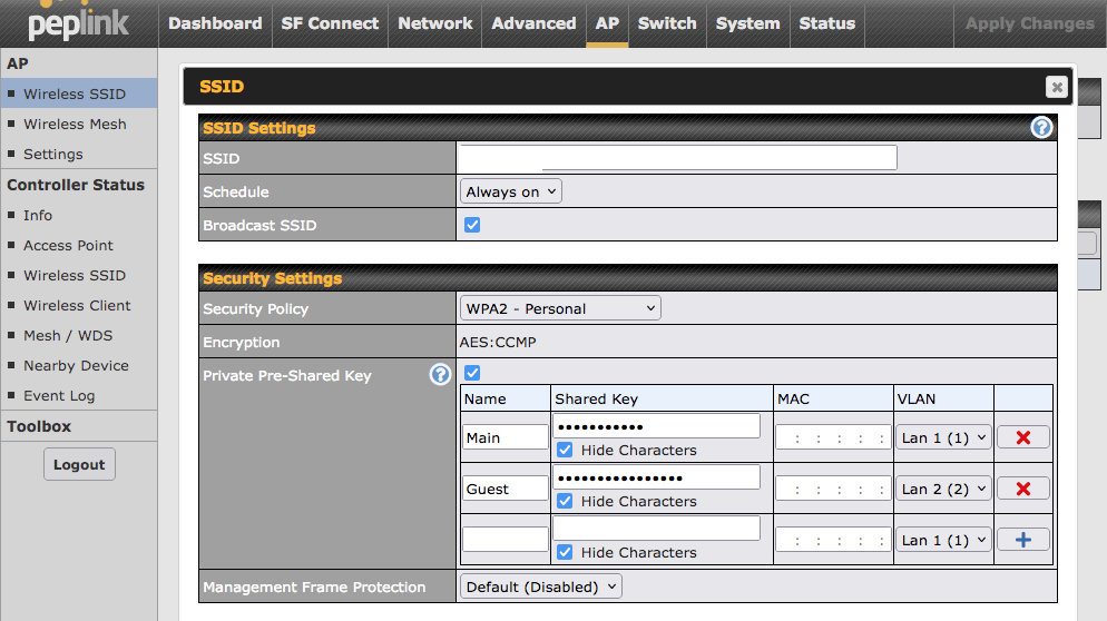 Peplink denies login to a device with PPSK password - Other Products - Peplink Community